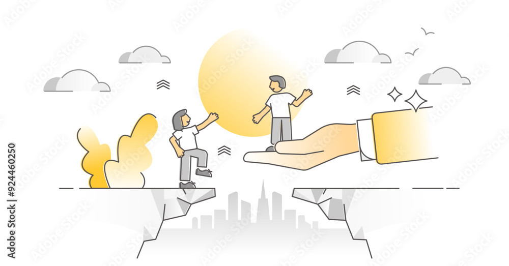 Support and assistance as overcome problem and help service together ...