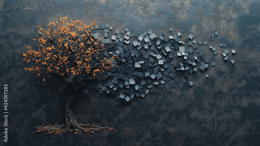 Bad complex management with a chaotic decision tree, illustrating messy ...