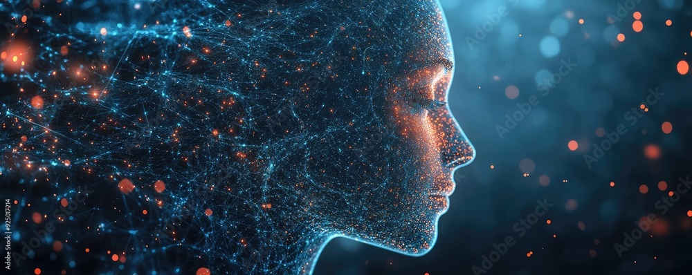 Researcher using AI to generate synthetic data for training machine ...