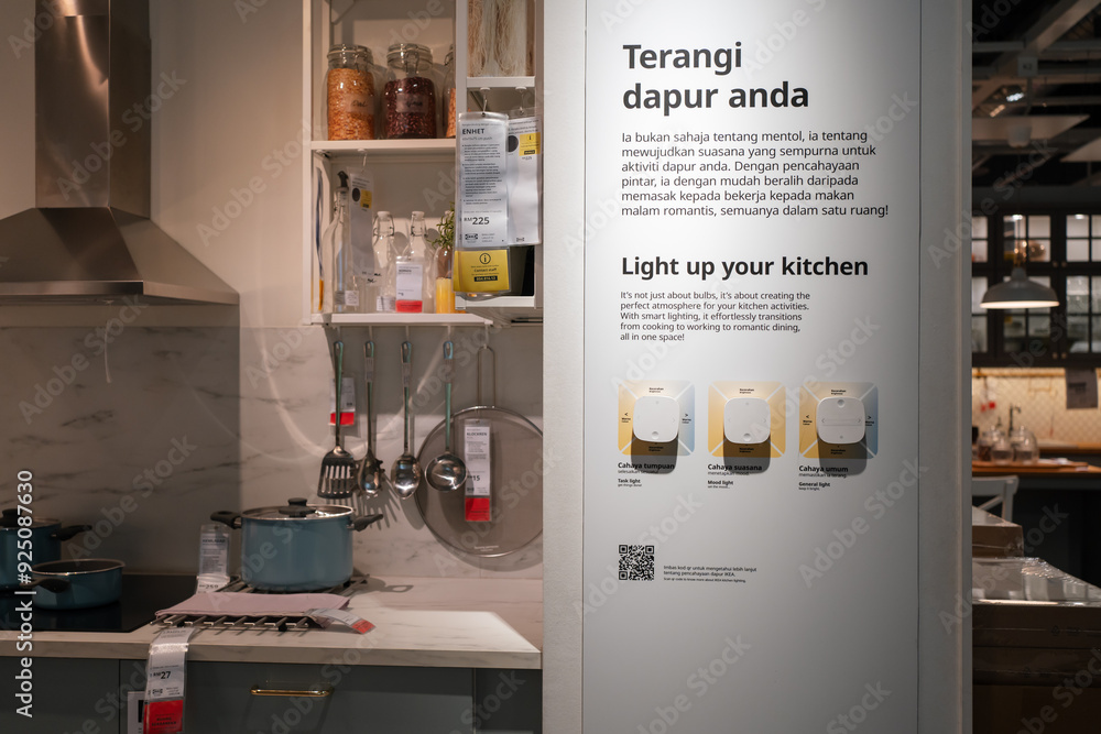 PENANG, MALAYSIA - AUG 14, 2024: IKEA STYRBAR smart remote control for ...