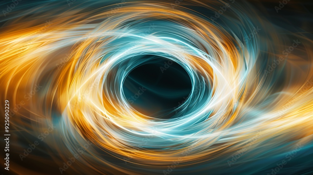 data wave function, fractal torus in the middle, in turquoise and ...