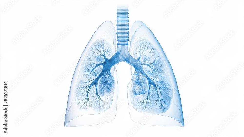 Medical scan showing lungs with fluid accumulation, pleural effusion ...