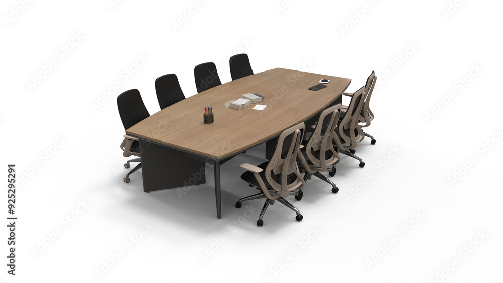 Meeting room isolate in transparent background Stock Illustration ...