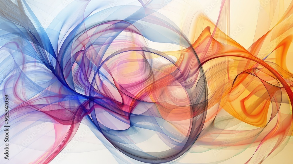 Abstract vivid color wave flowing express the energetic texture ...