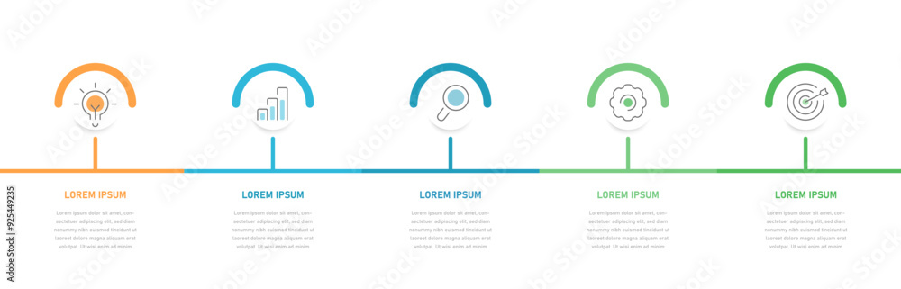 Timeline of the infographic for the presentation. Infographics with ...