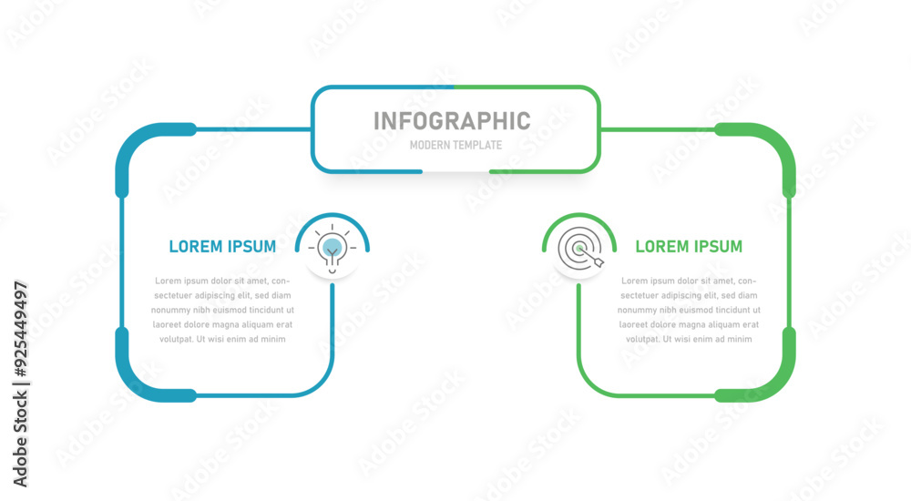 Infographics for business in two stages. Infographics for presentations ...