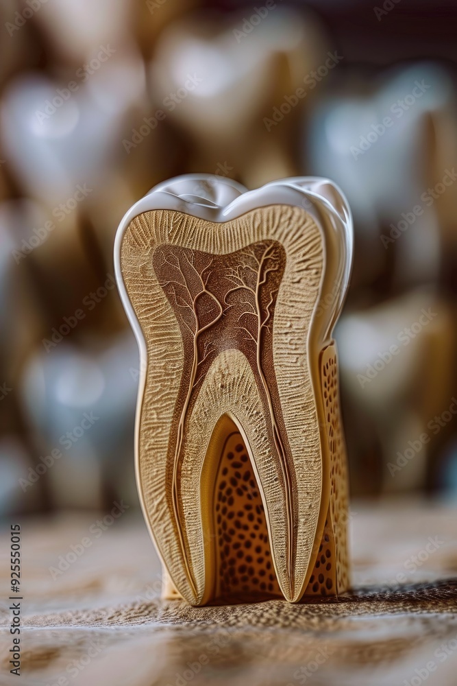 Dental development: tooth structure, nerve, a visible cartilaginous ...