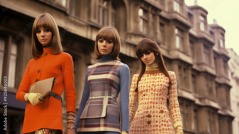 Swinging London in the 60s with a primary focus on full-bodied female ...