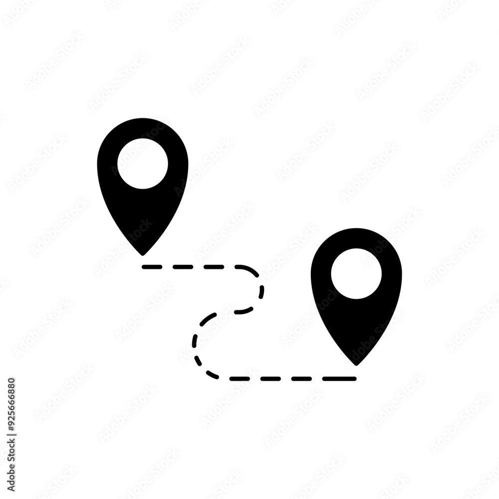 road map concept line icon. Simple element illustration. road map ...