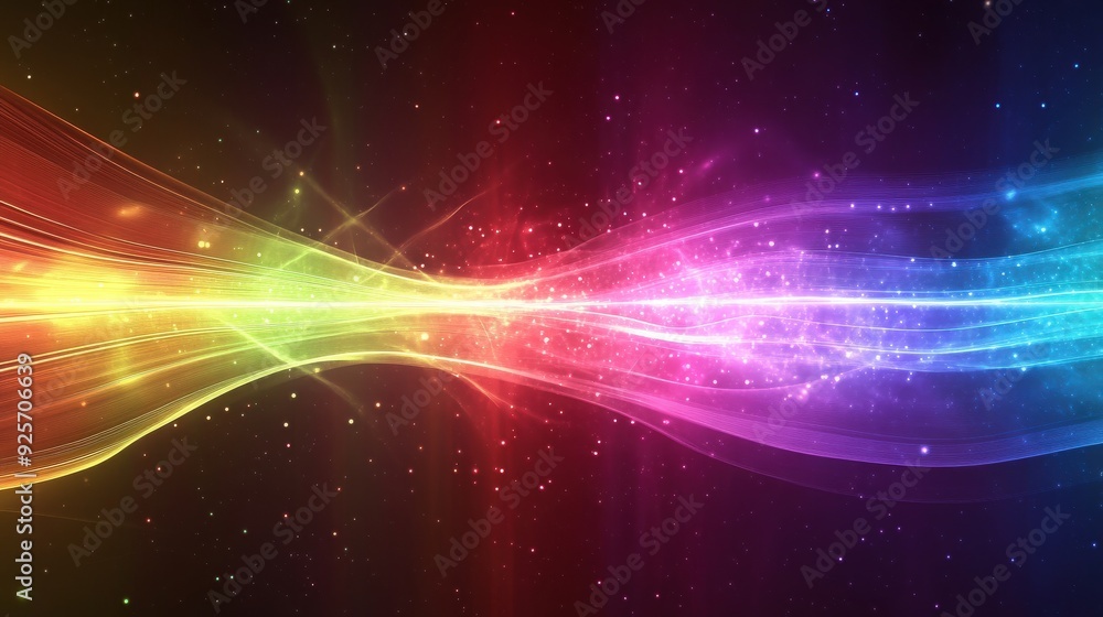 Diagram of electromagnetic spectrum, highlighting wavelengths and ...