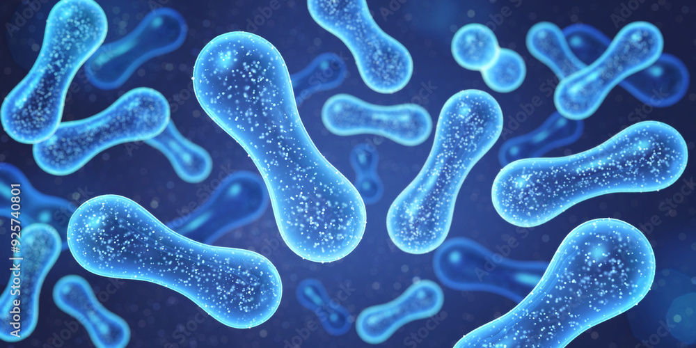 Bacteria 3d Illustration