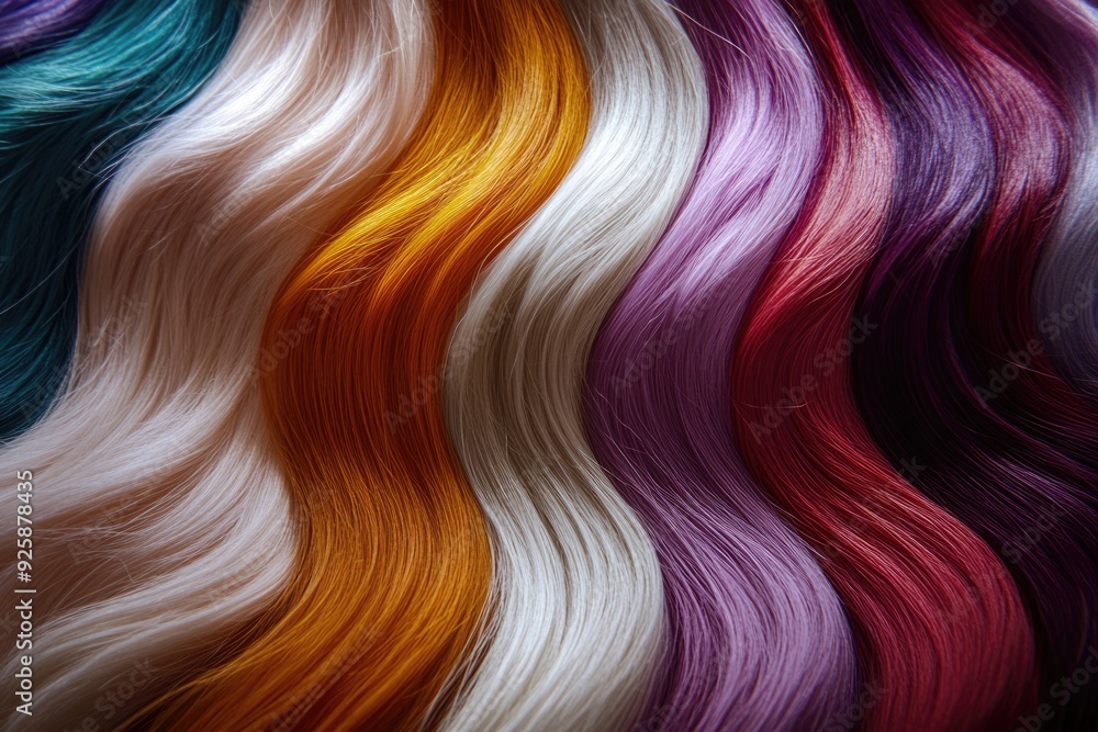 Illustration Stock Hair Color Swatches. Palette of Colours for Hair ...