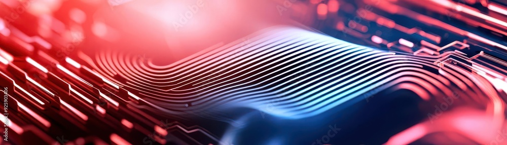 The resonance effect of electric waves in a quantum computer, top view ...