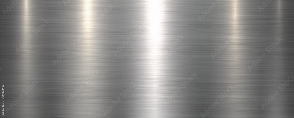 Brushed metal texture background, shiny lustrous silver metallic ...
