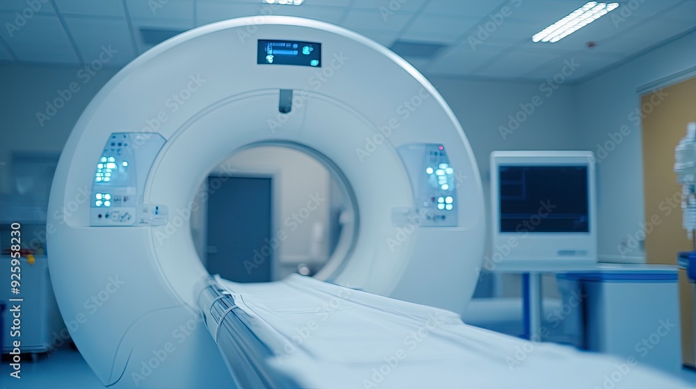 advanced mri or ct scan medical diagnosis machine at hospital lab as ...