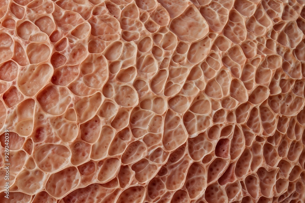 From the picture seen This surface is bumpy and has a lot of pores. The ...