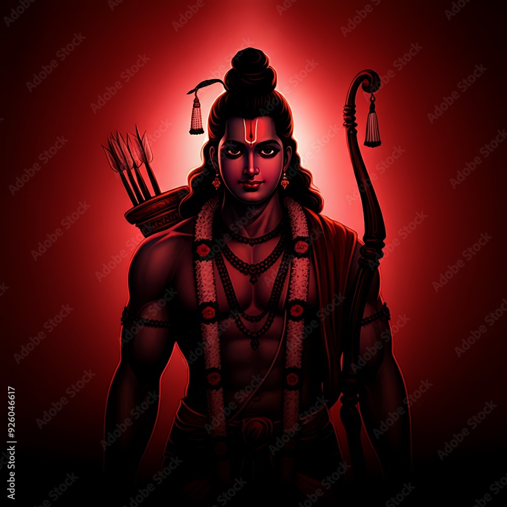 Lord Ram: The Fearless Warrior Stock Photo | Adobe Stock