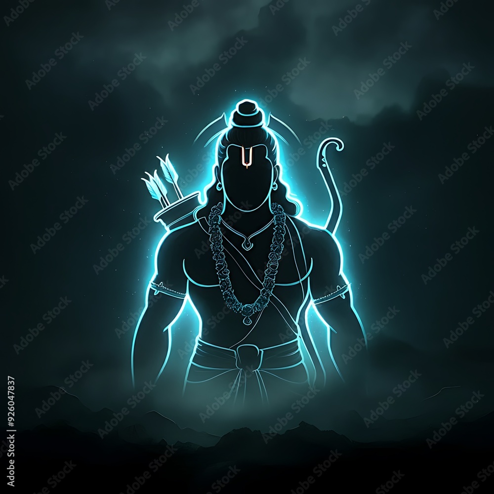 Lord Ram: The Fearless Warrior Stock Photo | Adobe Stock