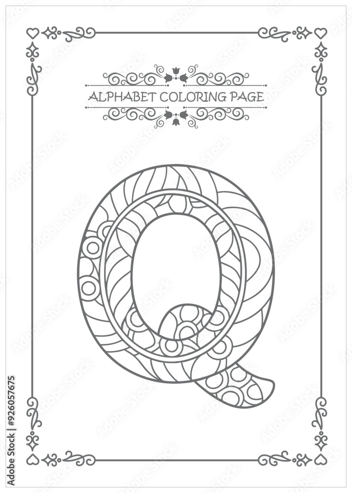Cute Printable Alphabet Coloring Pages for Preschoolers Vector Art ...