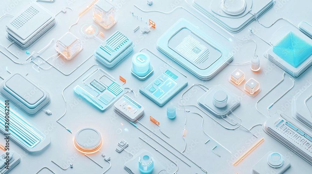 Workflow analysis, digital flowcharts and process metrics, 3D ...