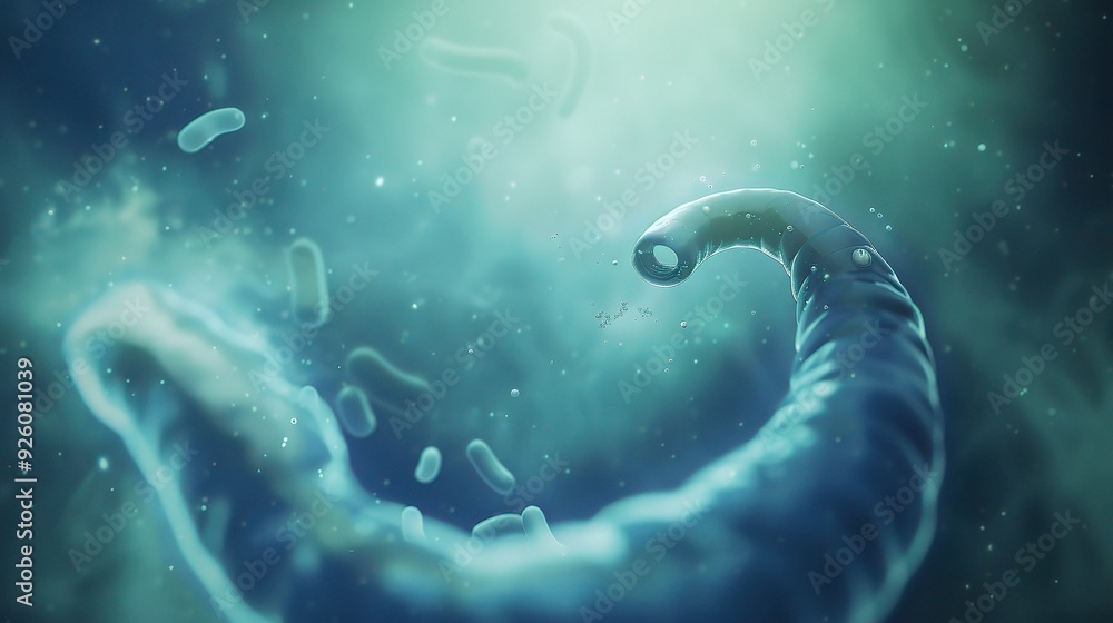 Gastric Acid Production and Digestive Process Depicted in Detailed ...