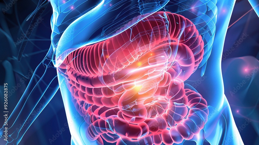 Gastric Acid Production and Digestive Process Depicted in Detailed ...