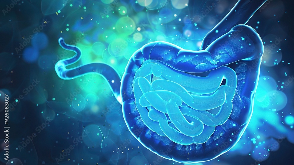 Gastric Acid Production and Digestive Process Depicted in Detailed ...