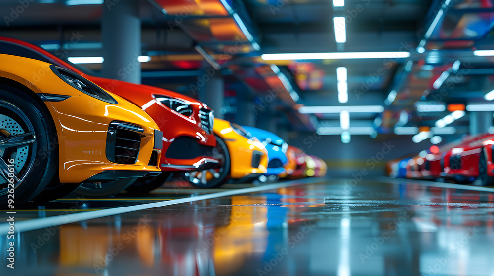Sports car showcased in an auto expo image luxury vehicles on display ...