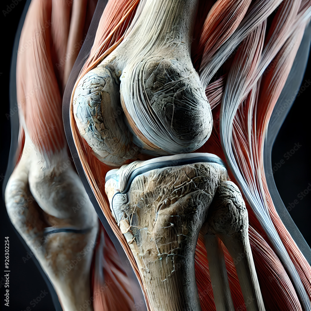 ภาพประกอบ Stock 3D model illustration human Bone anatomy: high ...