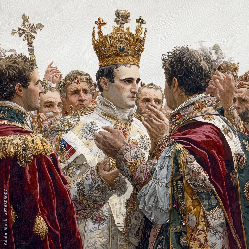 Napoleon's Coronation: A Fine Art Illustration - Historical Painting ...