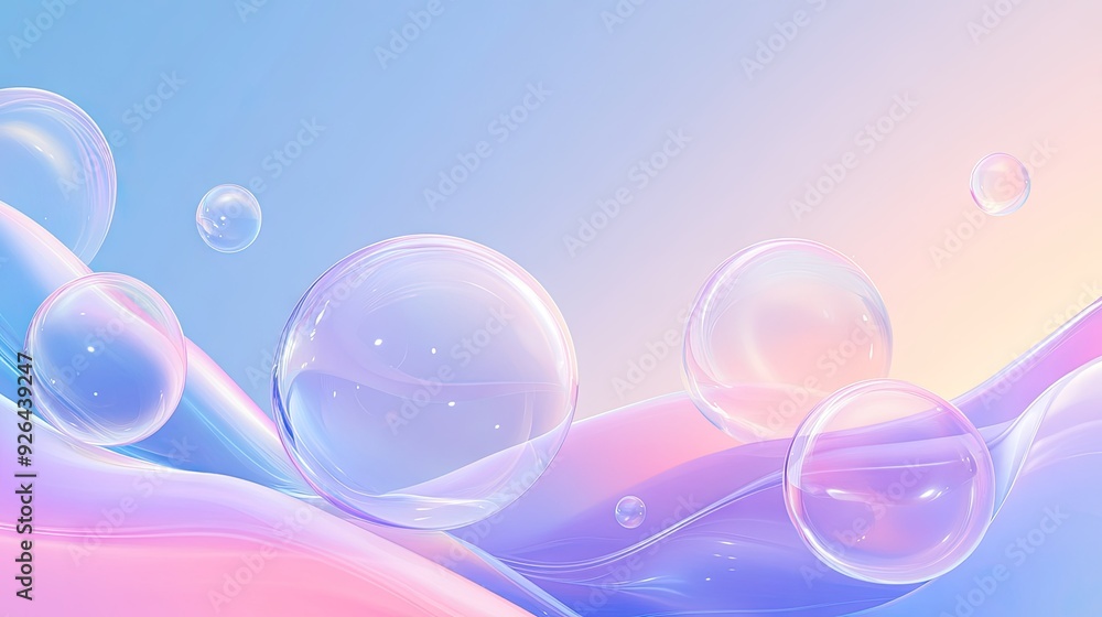 Trendy Neumorphism liquid plastic interface featuring soft, clear ...