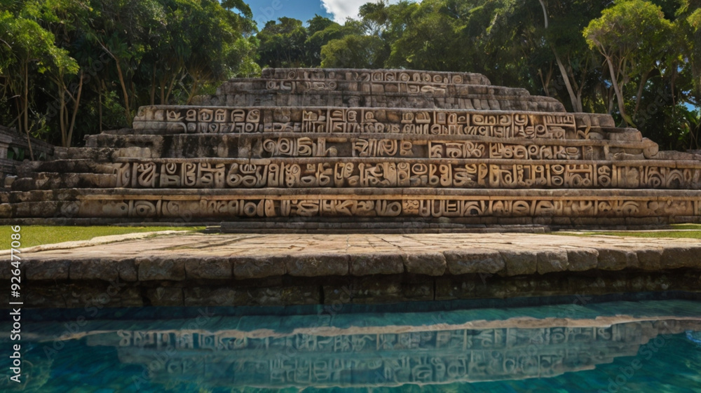 Deep in the Amazon jungle, Maya stone reliefs emerge with intricate ...