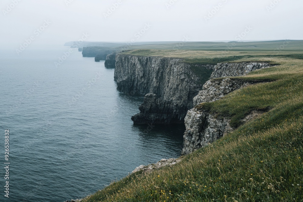 Foto de Stock Exploring the stunning allure of eroded coastal landforms ...