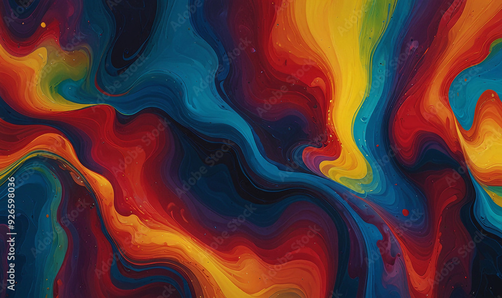 High-resolution abstract wallpaper featuring flowing, liquid-like ...
