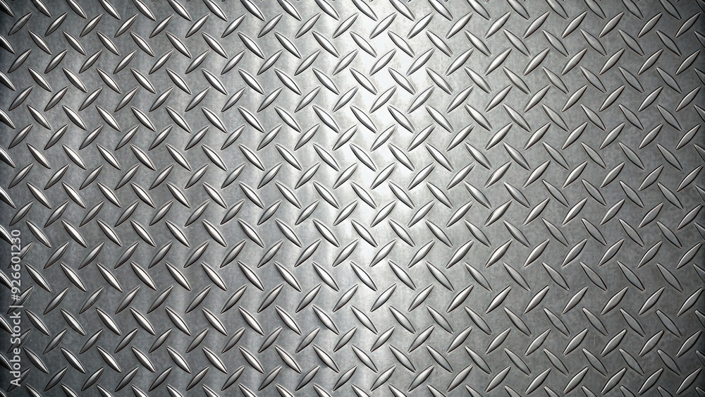 Knurled gray metal background with diamond pattern texture, knurl ...