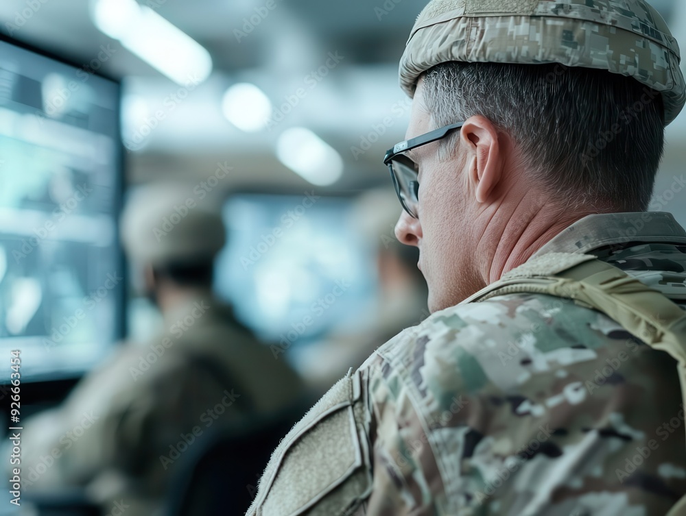 Military personnel monitoring force buildup, strategic preparedness ...