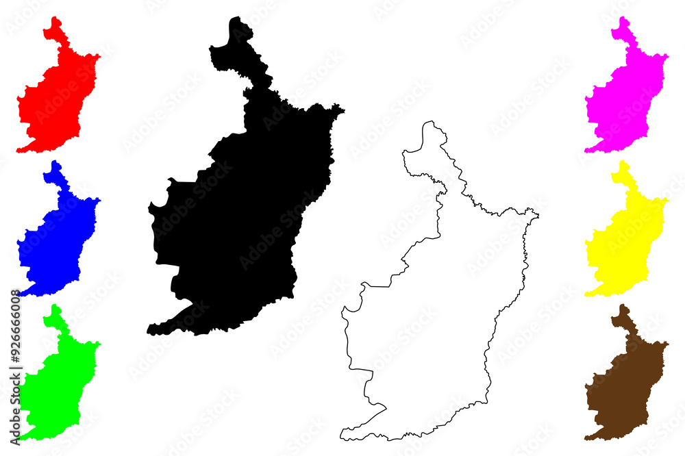 Buriram Province (Kingdom of Thailand, Siam, Provinces of Thailand) map ...