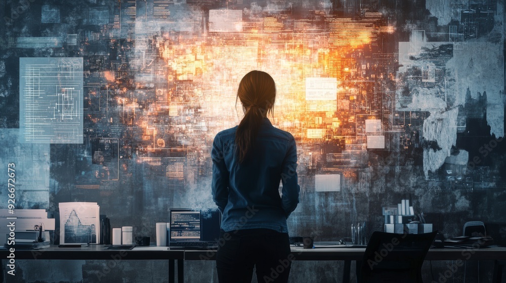 Embracing Change: A person seamlessly adapting to a new work ...