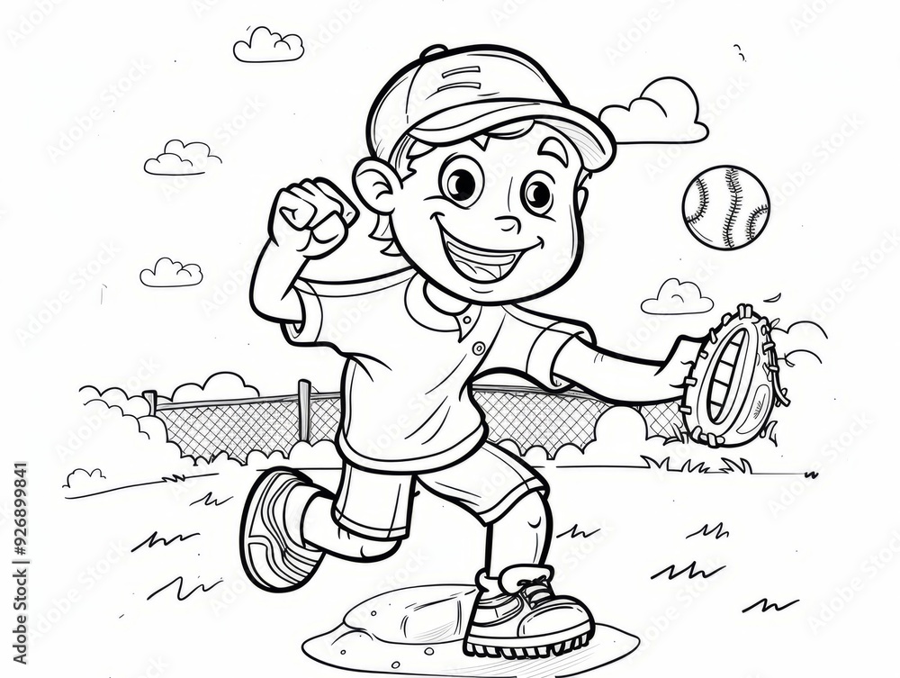 Children Playing Sports Colouring Pages for Kids, Preschoolers ...