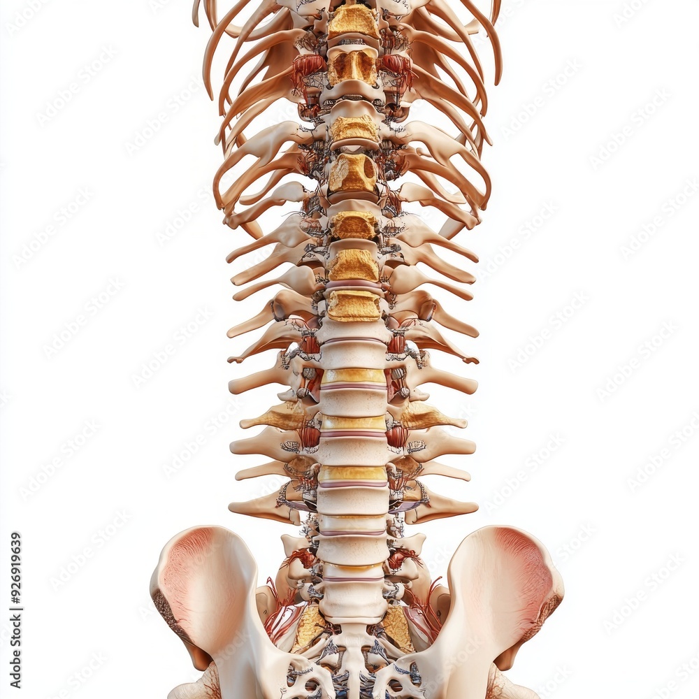 Human Vertebral Column Anatomy: A Detailed Guide Stock Photo | Adobe Stock