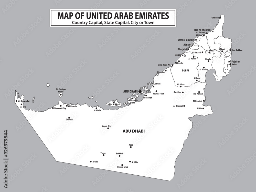 Geography politics map of countries. Map of country with capital, state ...
