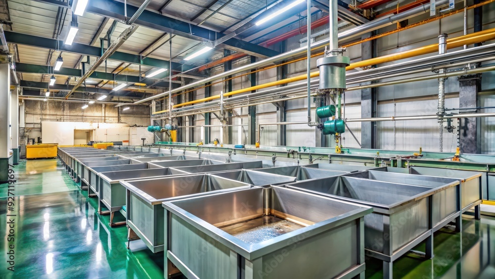 Chemical baths for metal finishing production process, metal finishing ...