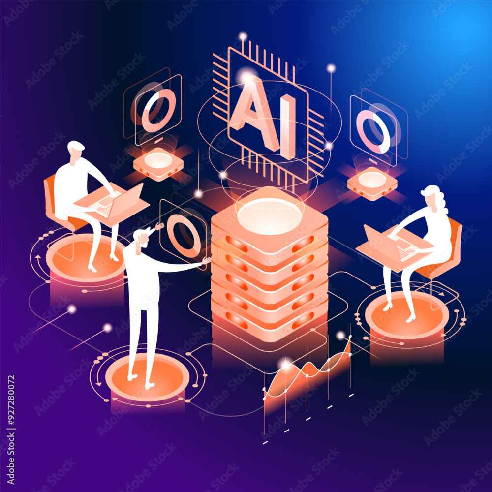 Artificial intelligence tool for data analysis. AI technology for ...