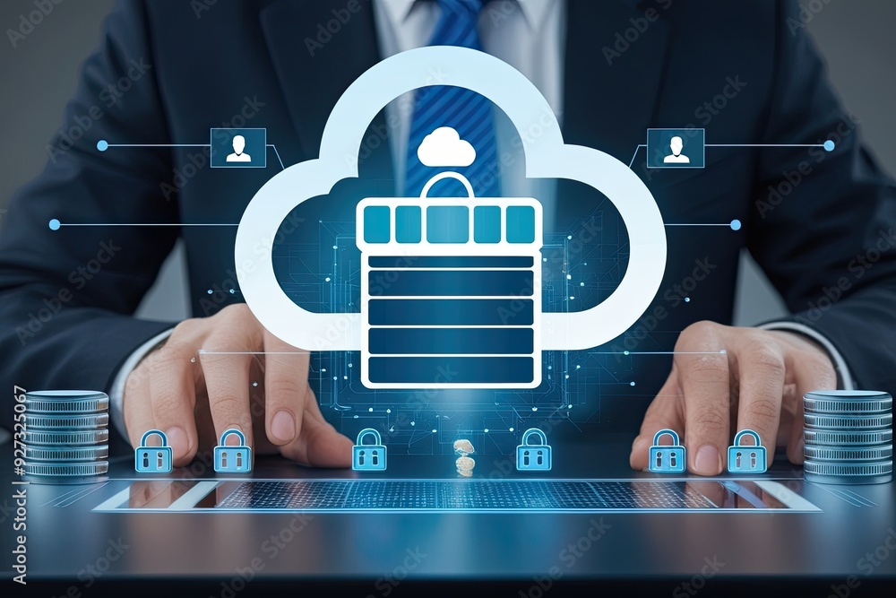 Enhanced Visual Representation of Cloud Security Frameworks Featuring Cloud Symbol and Vault ...
