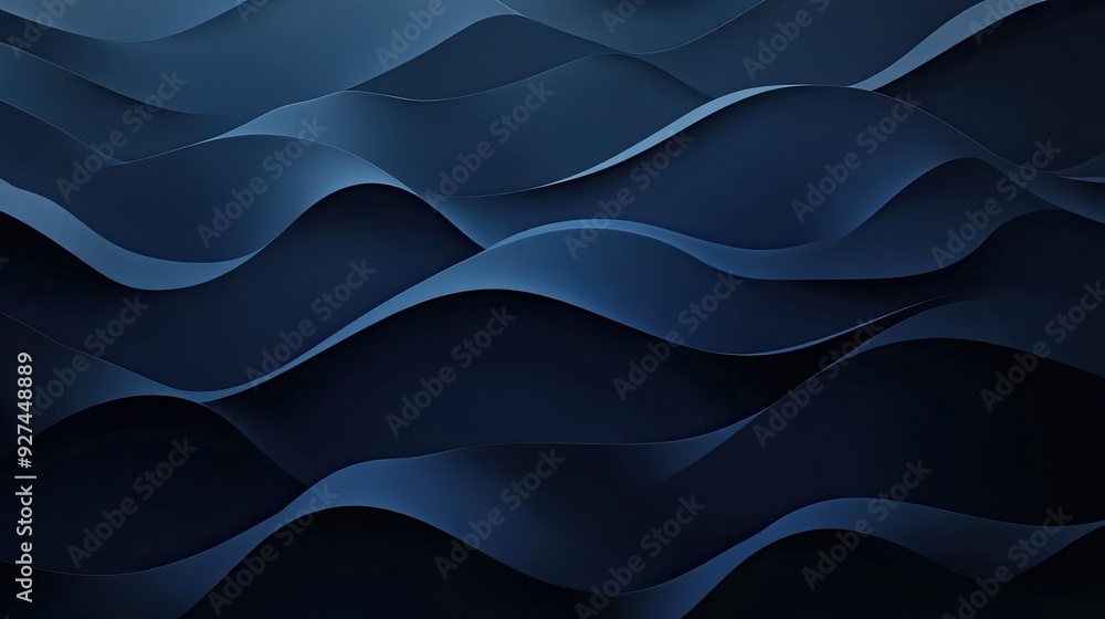Rich matte navy blue gradient background with deep hues blending ...