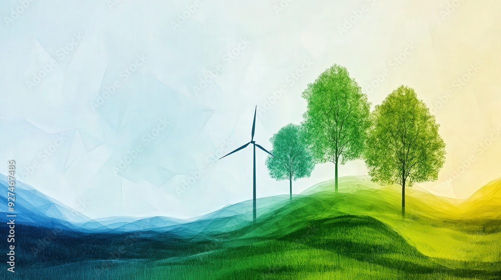 Abstract representation of energy flow from biomass to society ...