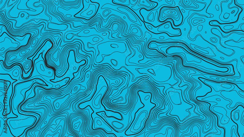 Topographic map background. Generating a terrain elevation map. Grid ...