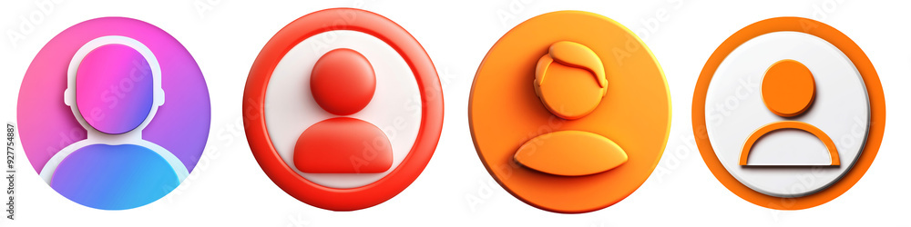 Follower clipart collection, symbol, logos, icons isolated on ...