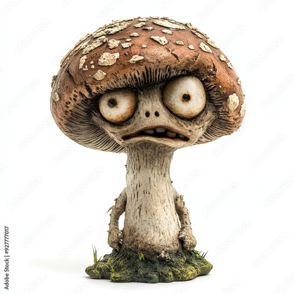 Creepy Mushroom Halloween Monster Characters with a Horror Theme. AI ...
