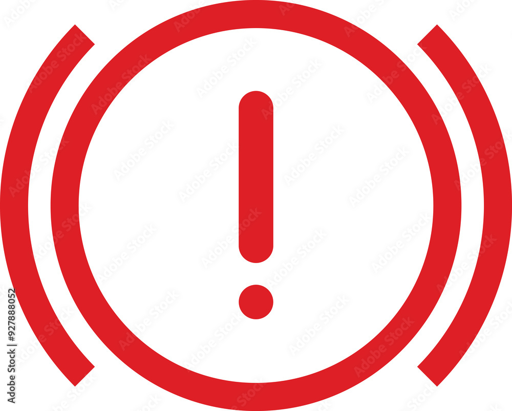 Brake Warning Light Dashboard Car Icon - High-Resolution Vehicle Safety ...